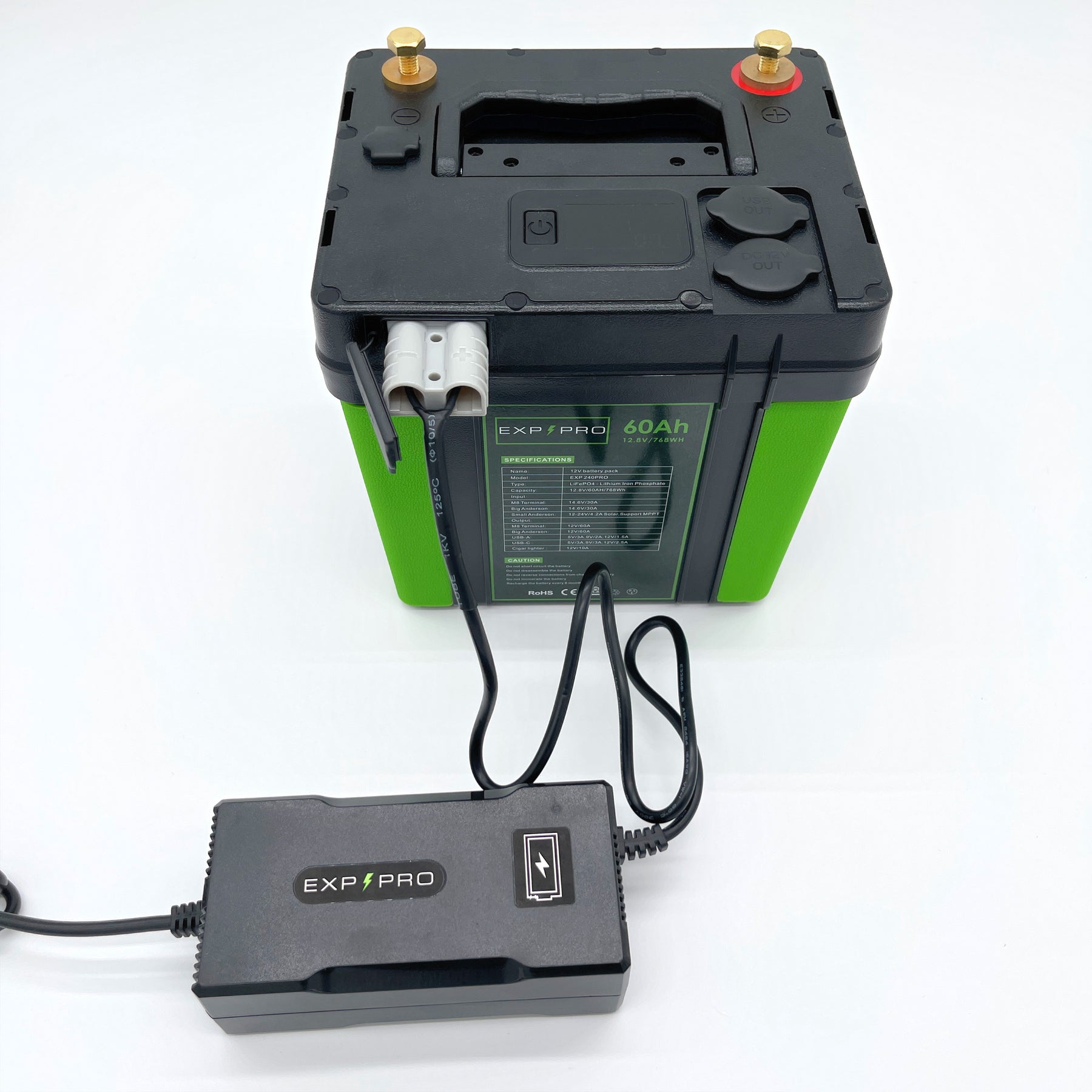 EXP240PRO CPAP Battery with DC Cord | Portable, Solar Rechargeable LiF ...