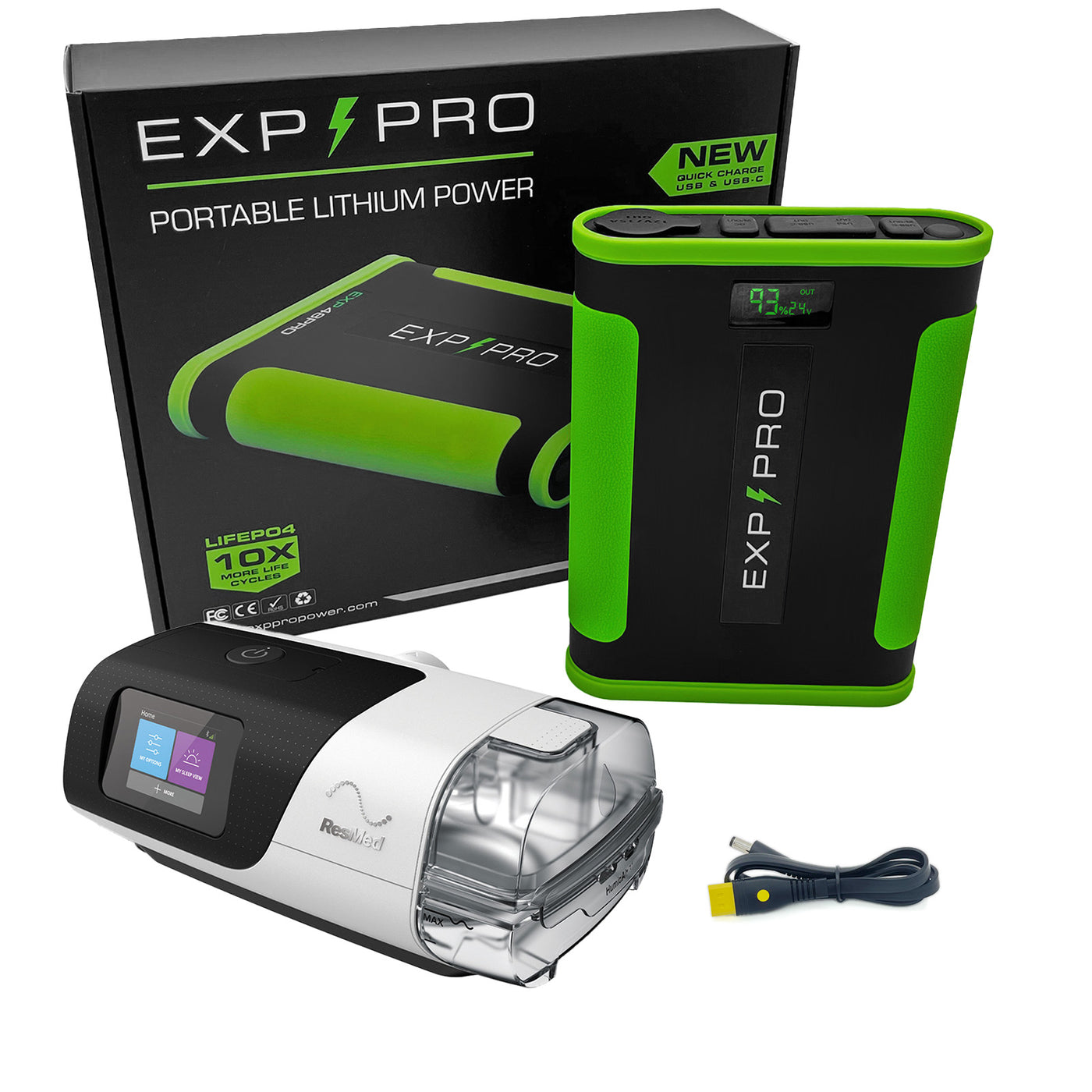 EXP48PRO APEX Battery (CPAP DC Cord Included) — EXP PRO