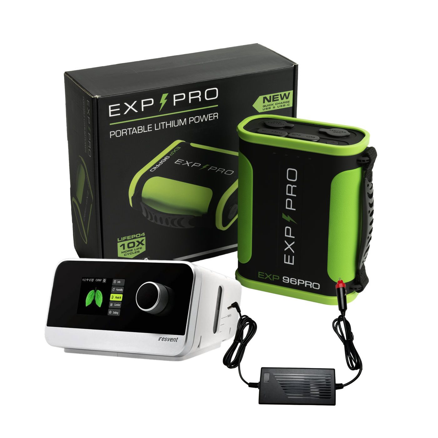 EXP96PRO APEX Battery + 100 Watt Solar Panel Bundle — EXP PRO