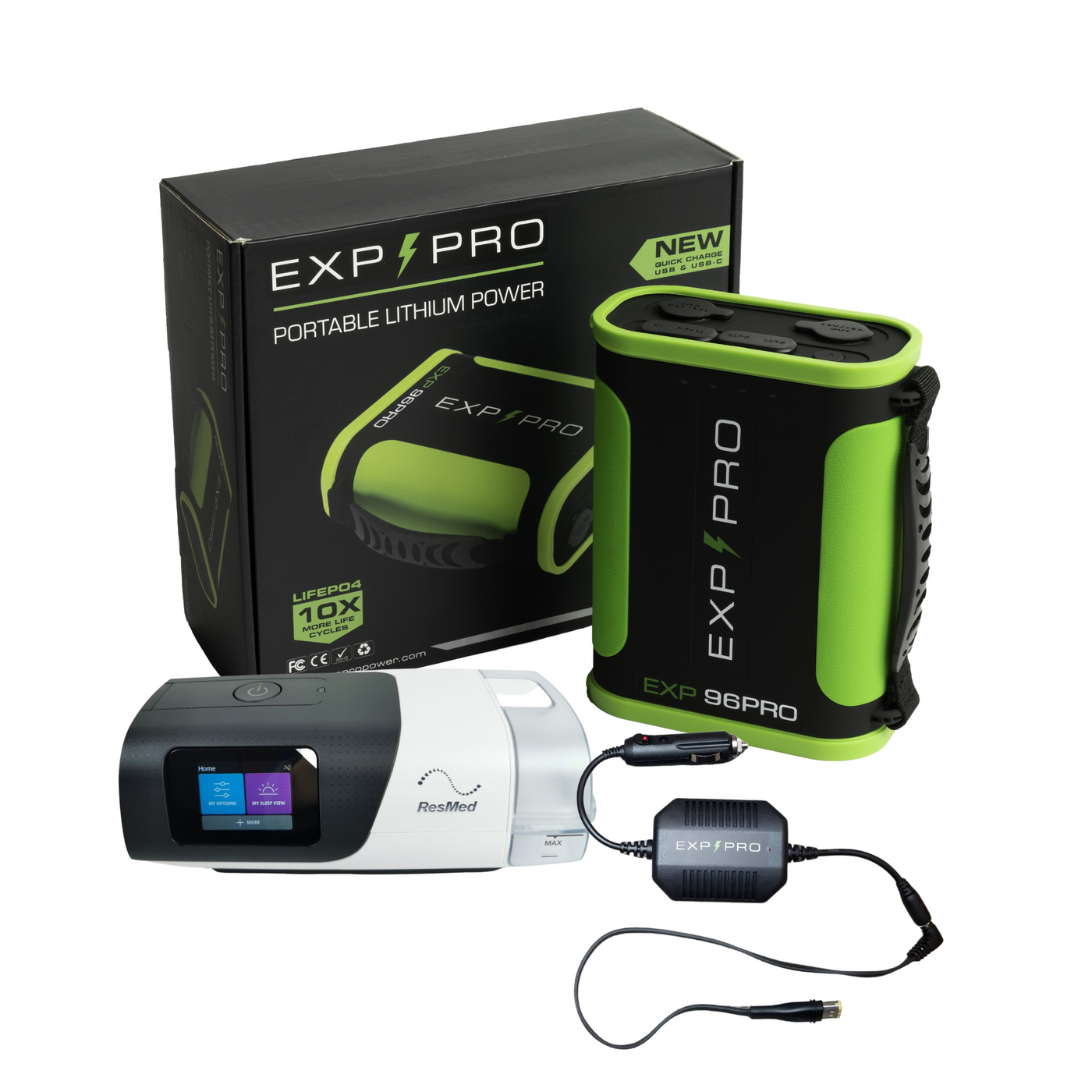 EXP96PRO APEX Battery + 100 Watt Solar Panel Bundle — EXP PRO