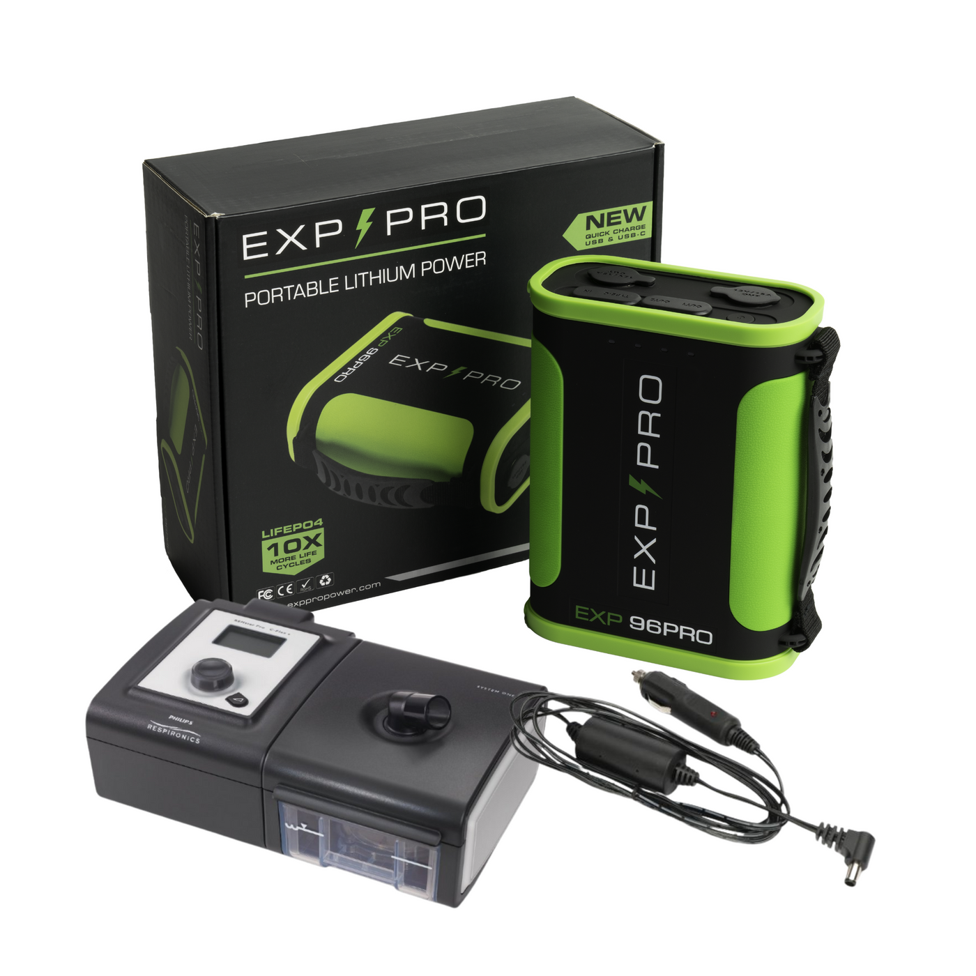 EXP96PRO APEX Battery + 100 Watt Solar Panel Bundle — EXP PRO